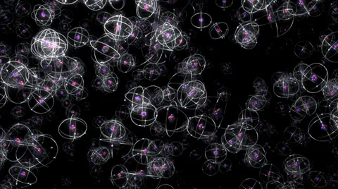 Atoms spinning proton neutron electron | Stock Video | Pond5