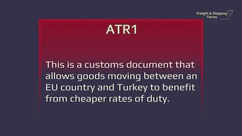 ATR1 - Freight and Shipping Terms. The f... | Stock Video | Pond5