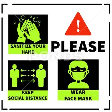 Attention Symbol used in Shopping malls, Stores, Shops, Office ...