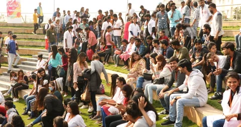 audience at open air auditorium Day Time | Stock Video | Pond5