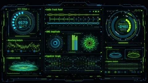 Audio Visualizer Overlay Stock Videos – Royalty-Free HD & 4K Videos | Pond5