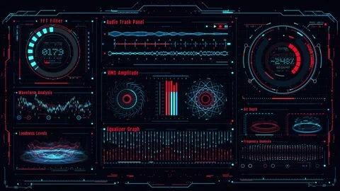 Audio Visualizer Overlay Stock Videos – Royalty-Free HD & 4K Videos | Pond5