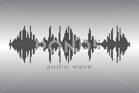 Audio equalizer element on a gray background. Illustration #99579508