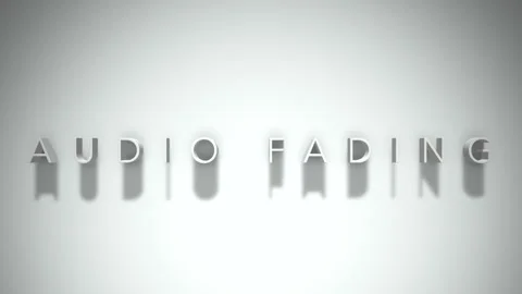 audio fading 3D title animation white te... | Stock Video | Pond5