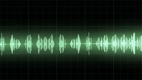 Audio levels pulsating on black backgrou... | Stock Video | Pond5