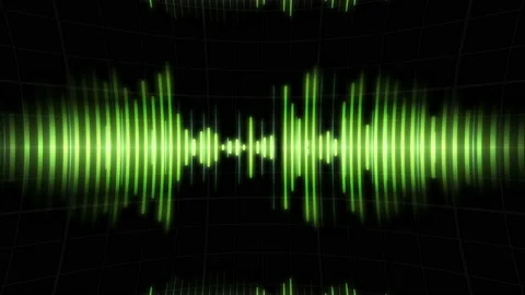 Audio levels pulsating on black backgrou... | Stock Video | Pond5