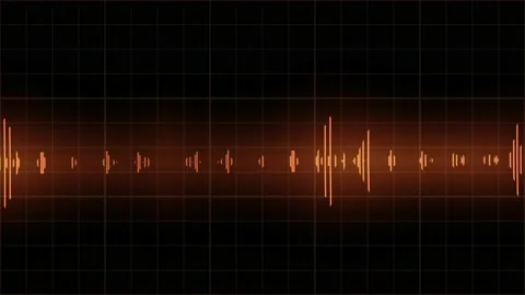Audio levels pulsating on black backgrou... | Stock Video | Pond5