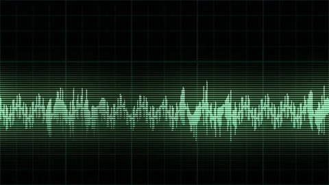 Audio levels pulsating on black backgrou... | Stock Video | Pond5