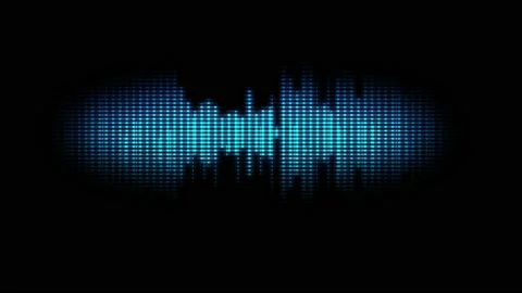 Audio levels pulsating on black backgrou... | Stock Video | Pond5