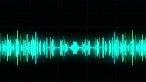 Audio levels pulsating on black backgrou... | Stock Video | Pond5