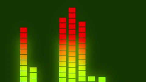 Audio levels wave chart and graph animat... | Stock Video | Pond5