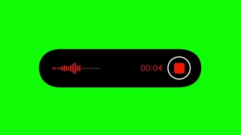 Audio recording screen overlay with alph... | Stock Video | Pond5