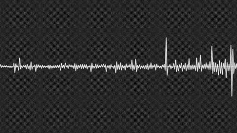 Audio signal animation, different white ... | Stock Video | Pond5
