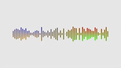 Audio sound waveform animation, Sound wa... | Stock Video | Pond5