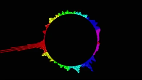 Audio Spectrum Bar Audio Visualizer Moti... | Stock Video | Pond5