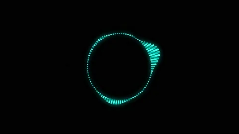 Audio Spectrum Circle Audio Visualizer M... | Stock Video | Pond5