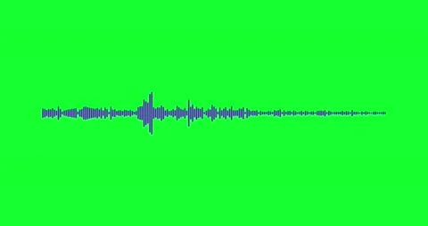 Audio spectrum on green screen animation | Stock Video | Pond5