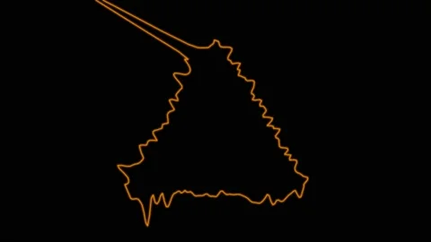 Audio spectrum line curve audio visualiz... | Stock Video | Pond5