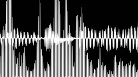 Audio waveform and spectrum animation | Stock Video | Pond5