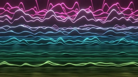 Audio Waveform, Simple Colorful The Soun... | Stock Video | Pond5