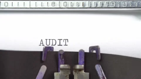 Audit word close up being typing and cen... | Stock Video | Pond5