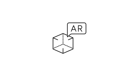 augmented reality 3d object animated out... | Stock Video | Pond5