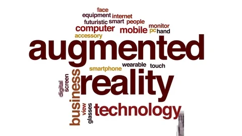 Augmented reality animated word cloud, t... | Stock Video | Pond5
