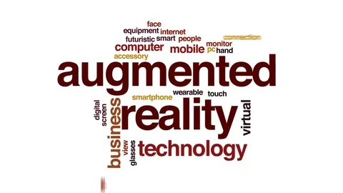 Augmented reality animated word cloud, t... | Stock Video | Pond5