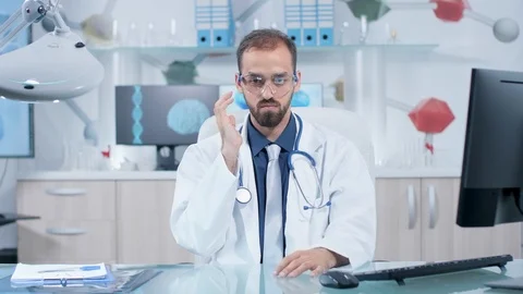 Augmented reality concept of doctor wear... | Stock Video | Pond5