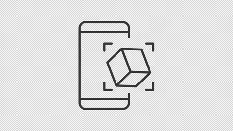 Augmented reality line animations | Stock Video | Pond5