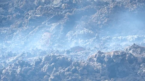 August 2025 Mount Etna Lava Flow New Eff... | Stock Video | Pond5