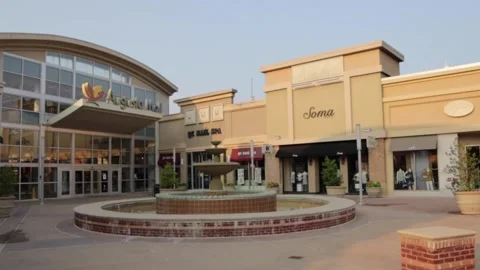 Augusta Mall pan exterior entrance and s... | Stock Video | Pond5