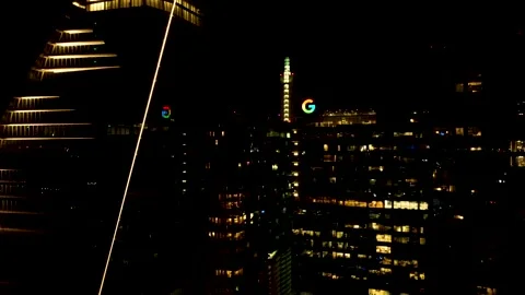 Austin by Night 4K. Skyscrapers at Night... | Stock Video | Pond5