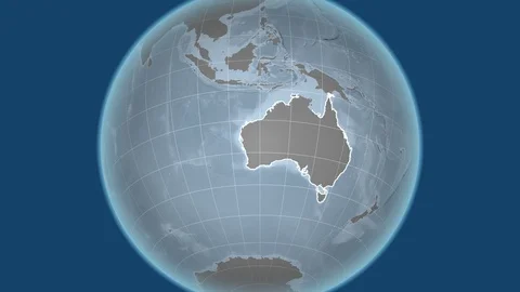 Australia Globe Stock Footage ~ Royalty Free Stock Videos | Pond5