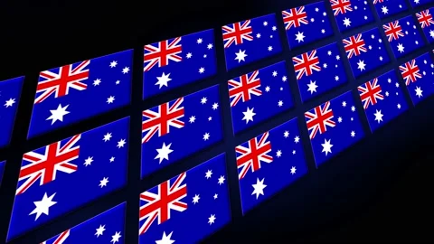 Australia Flag Animated Background 3d An... | Stock Video | Pond5
