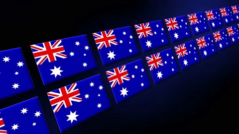 Australia Flag Animated Background 3d An... | Stock Video | Pond5