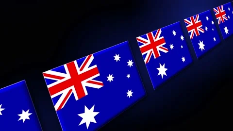 Australia Flag Animated Background 3d An... | Stock Video | Pond5