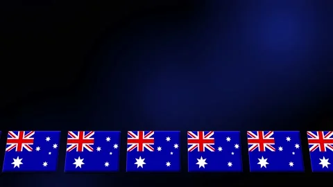 Australia Flag Animated Background 3d An... | Stock Video | Pond5
