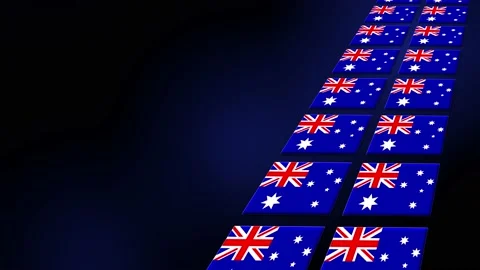 Australia Flag Animated Background 3d An... | Stock Video | Pond5