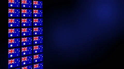 Australia Flag Animated Background 3d An... | Stock Video | Pond5