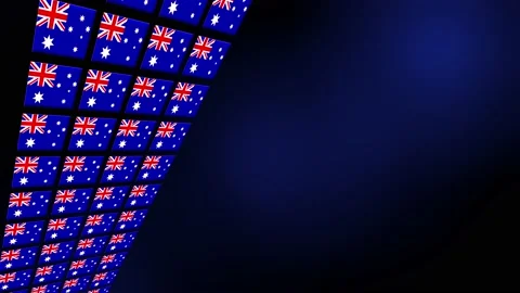 Australia Flag Animated Background 3d An... | Stock Video | Pond5