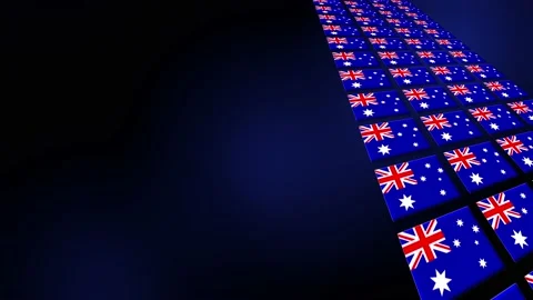 Australia Flag Animated Background 3d An... | Stock Video | Pond5