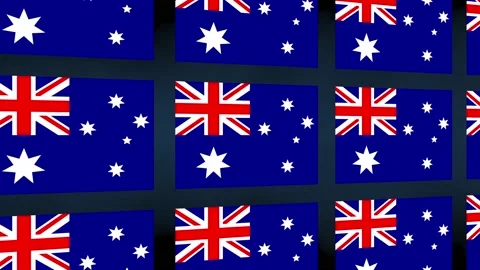 Australia Flag animation 3d, National Fl... | Stock Video | Pond5