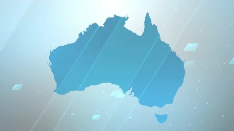 Australia Map Background | Stock Video | Pond5