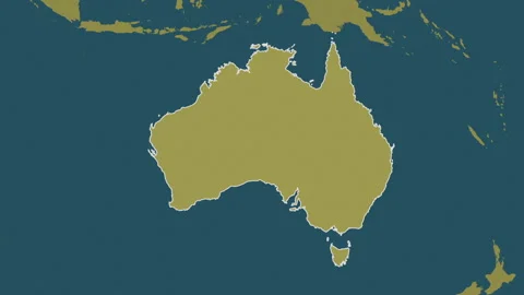 Australia map - drive. Border. Pattern. | Stock Video | Pond5