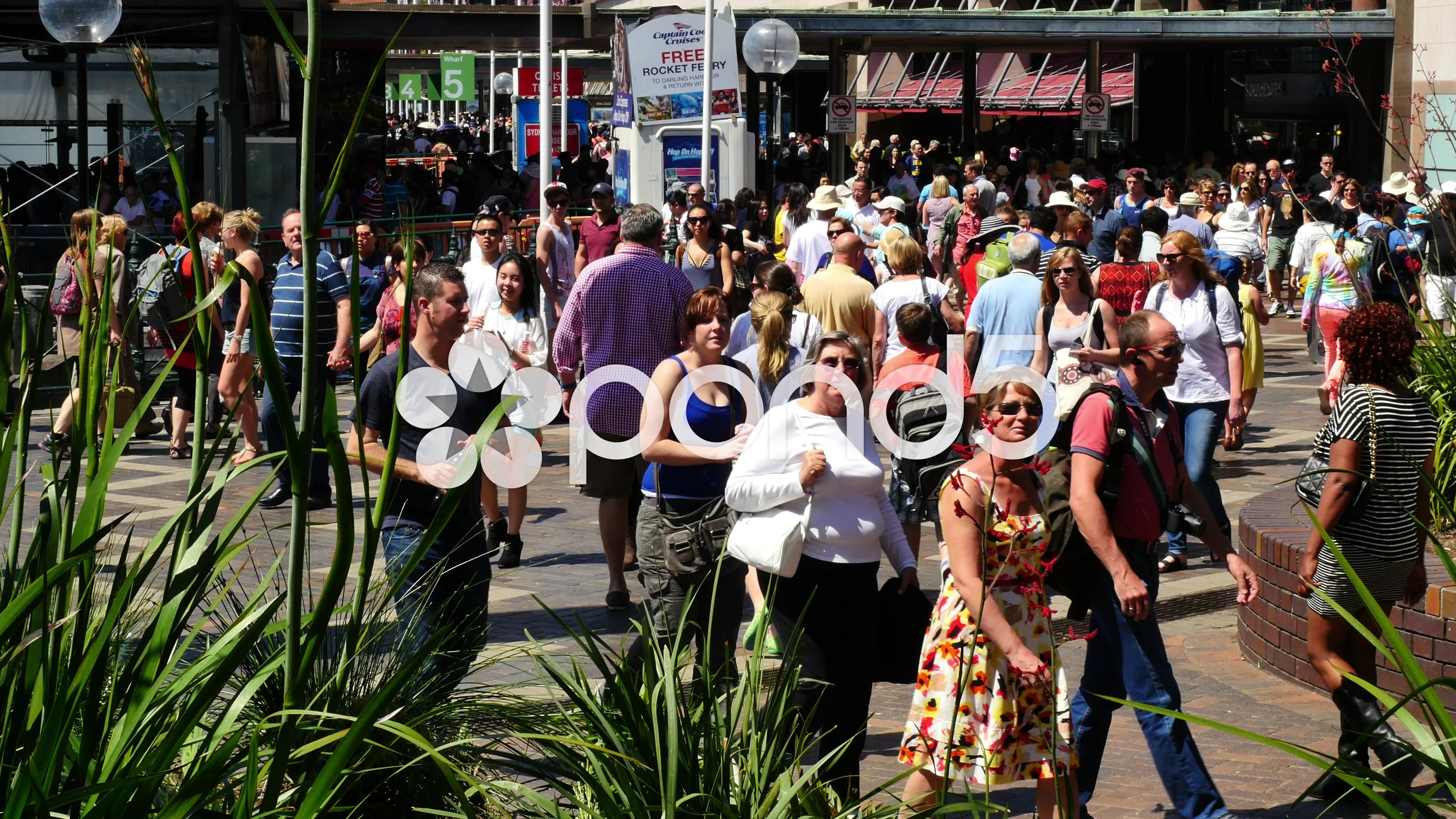 Lots Of People Walking