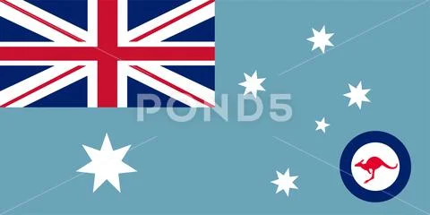 Australian Air force flag vector illustration isolated.: Royalty Free ...