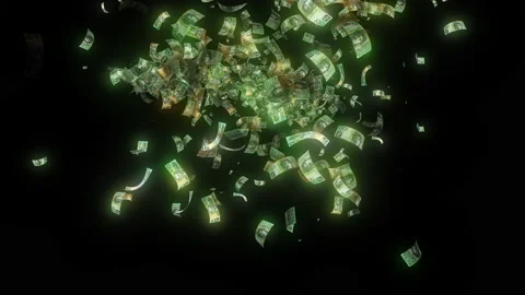 Australian money cash particle animation | Stock Video | Pond5