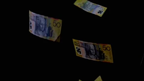 Australian Money Falling Stock Video Footage | Royalty Free Australian ...