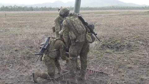 Australian soldiers setting up RBS 70 ma... | Stock Video | Pond5